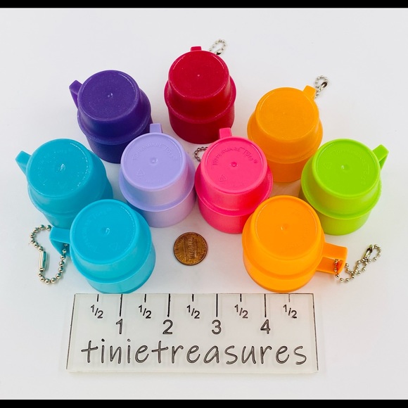 Tupperware | Accessories | Tupperware Mini Mug Keychain Set Of 9 New ...
